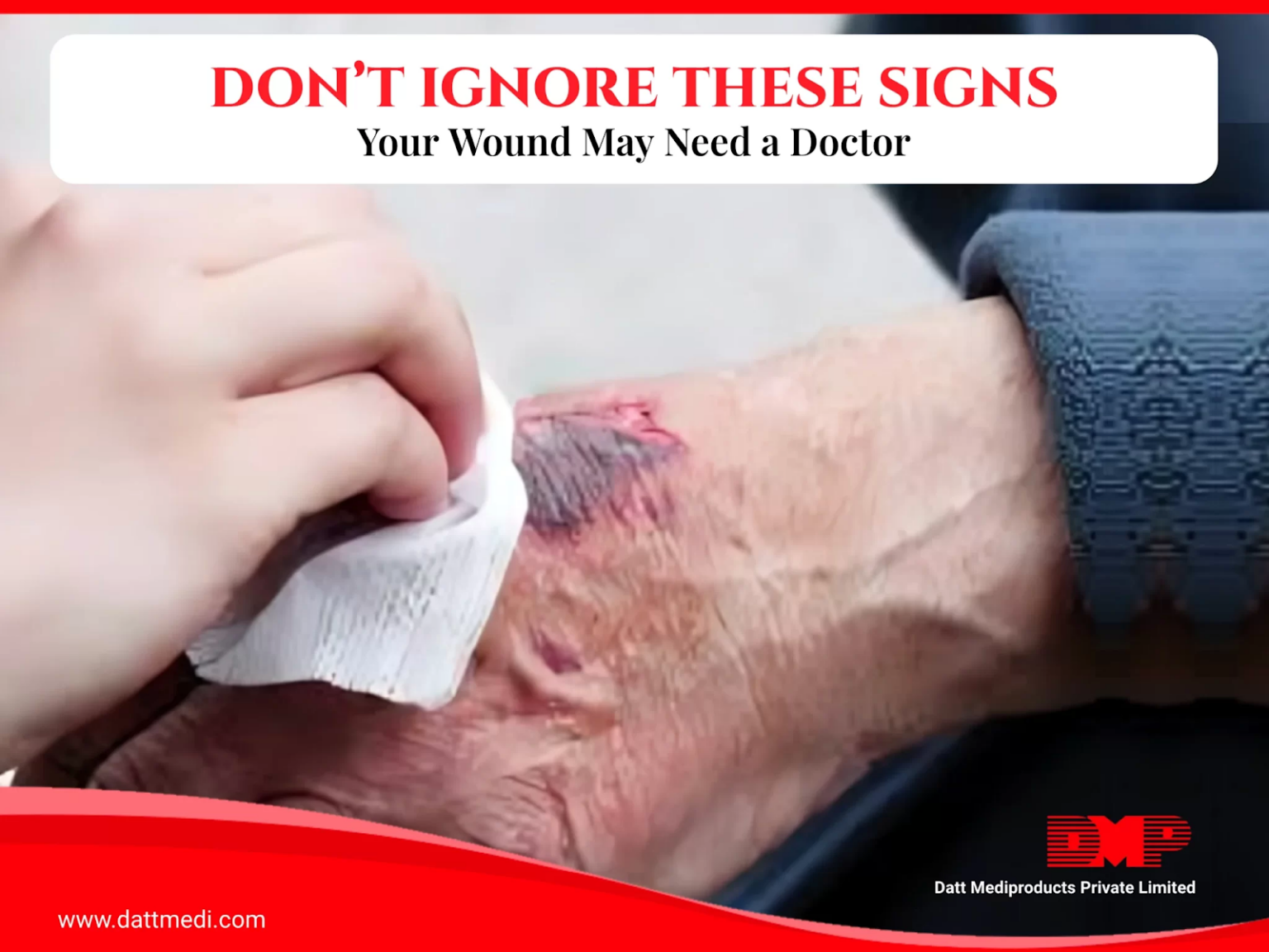 The correct method of applying a bandage - Datt Mediproducts Knowledge Hub