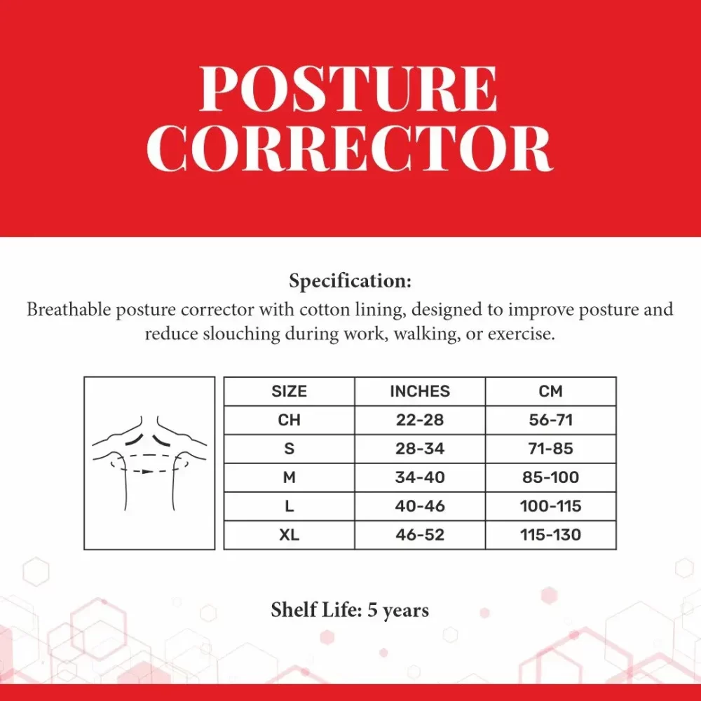 Posture Corrector – Adjustable Back & Shoulder Support