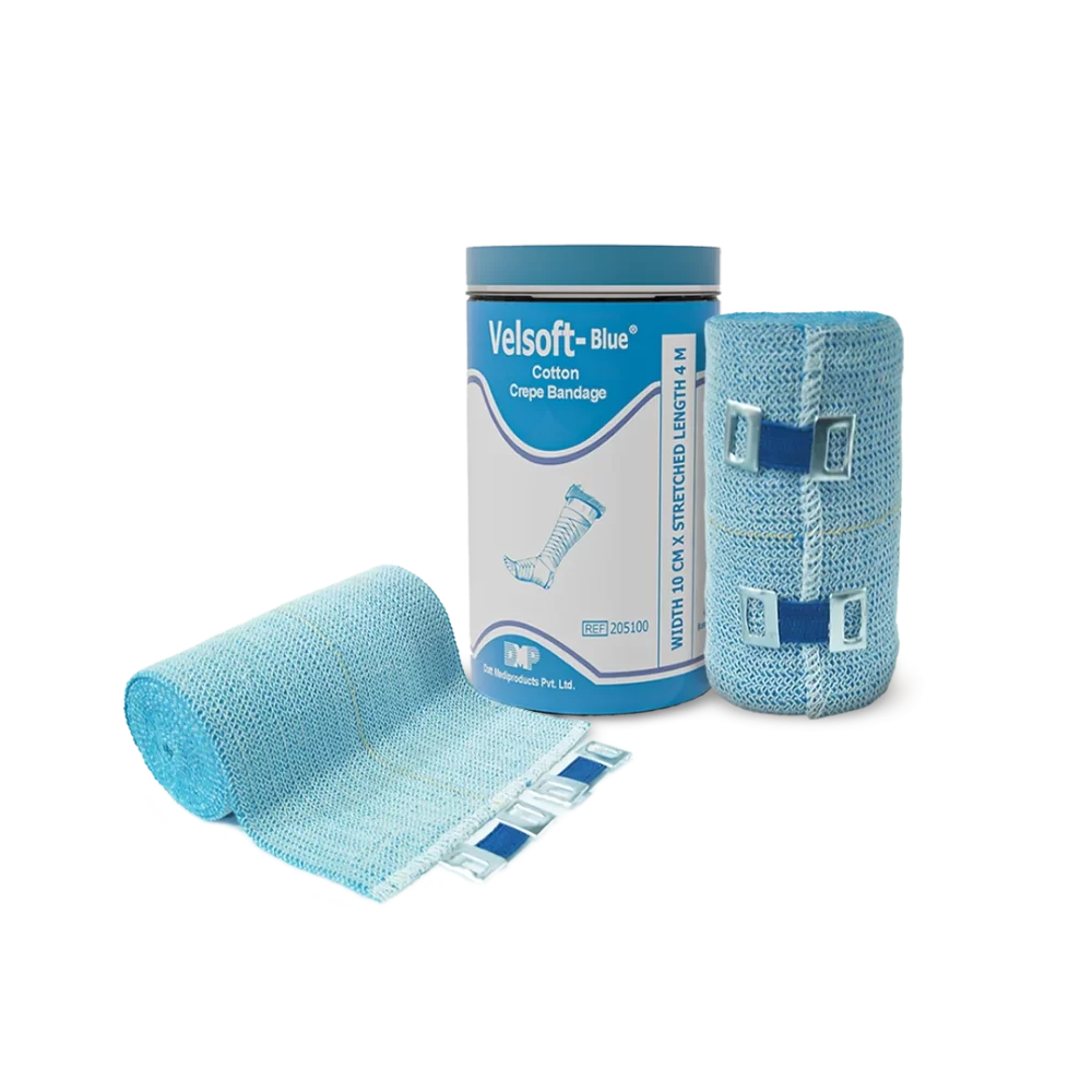 Velsoft -Blue Compression Bandage – Secure & Stretchable