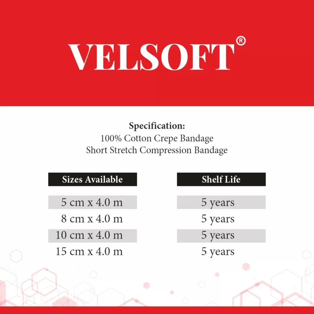 Velsoft - Compression Bandage – Soft & Stretchable