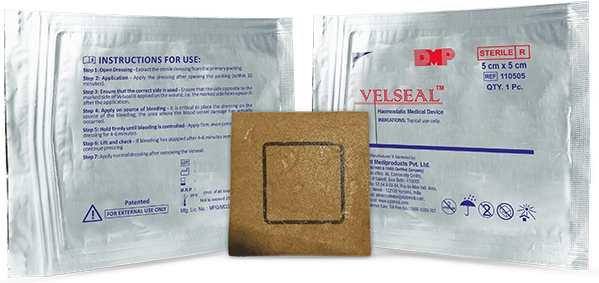 Velseal® | The Action Dressing for Traumatic Bleeding Control